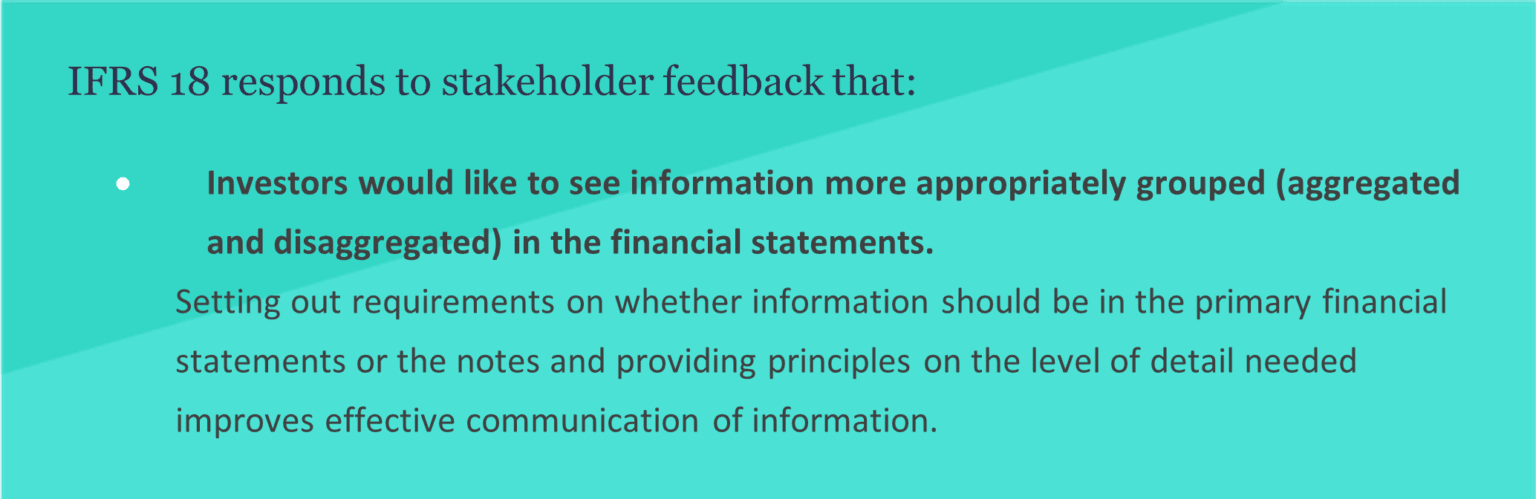NEW IFRS 18 Presentation and Disclosure in Financial Statements ...